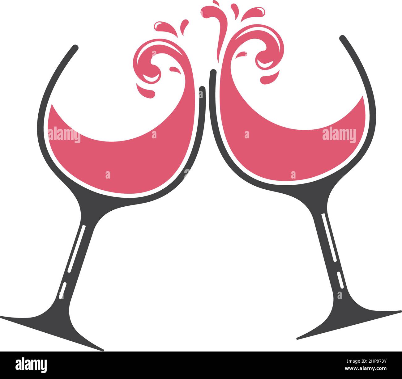 Vector wine bottles glasses Stock Vector Images - Alamy