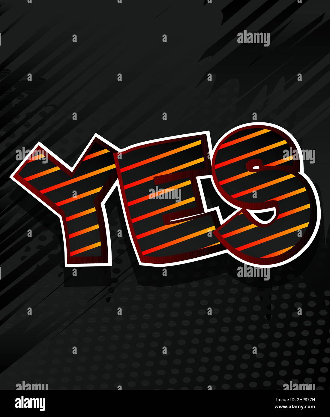 Yes. Comic book word text on abstract comics background Stock Vector ...