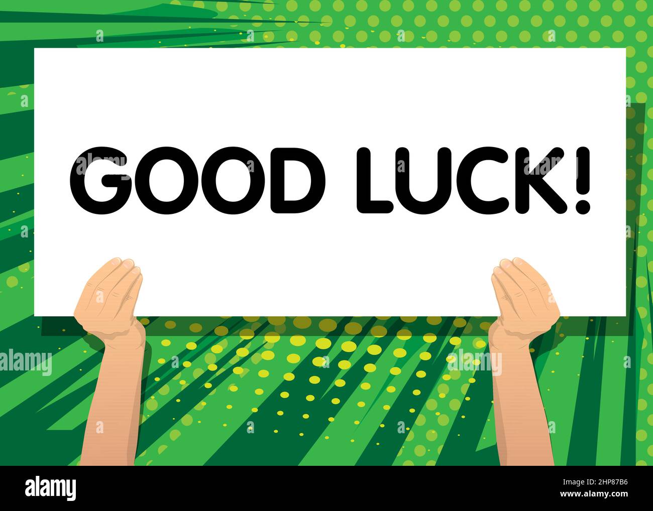 Good luck card Stock Vector Images - Alamy