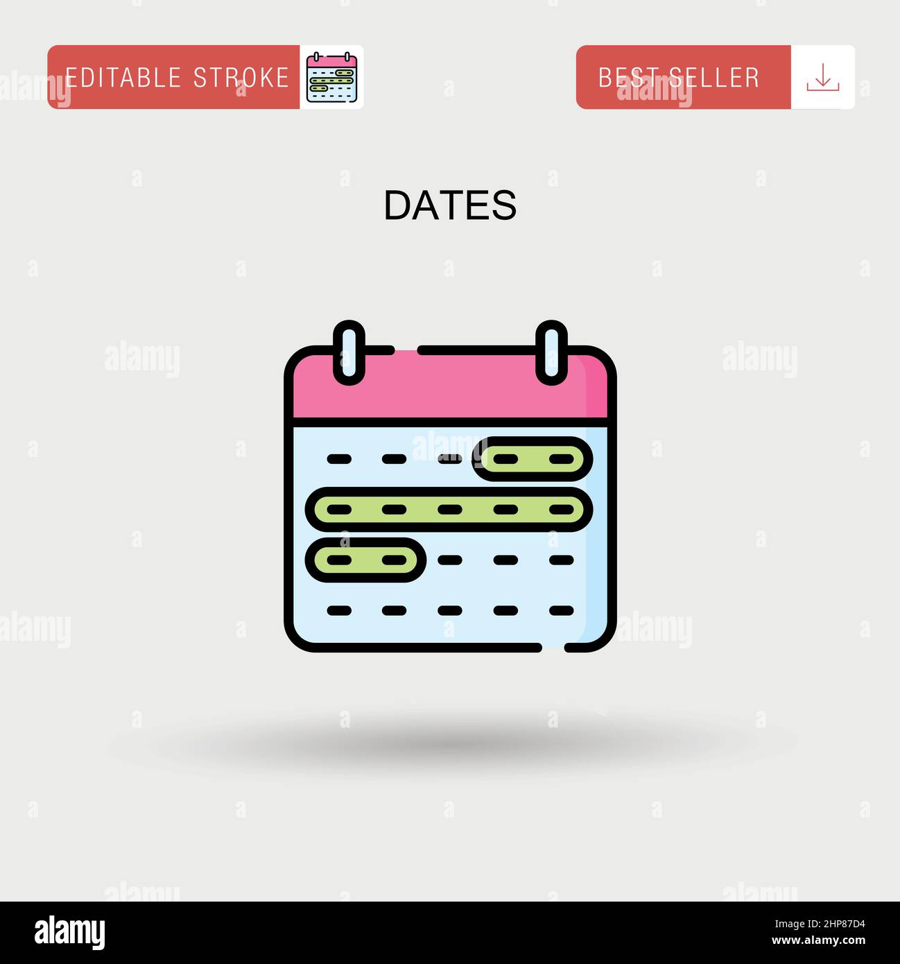 Dates Simple vector icon Stock Vector Image & Art - Alamy