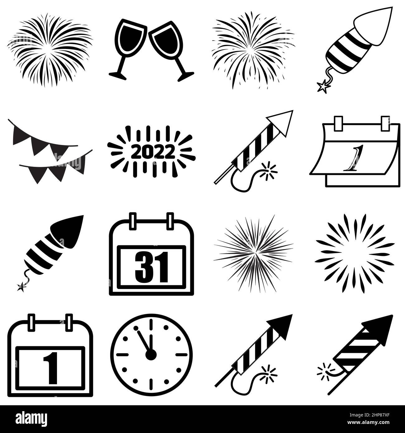 31 december icon hi-res stock photography and images - Alamy