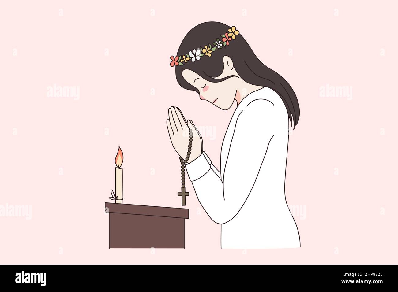 In the hands of god Stock Vector Images - Alamy