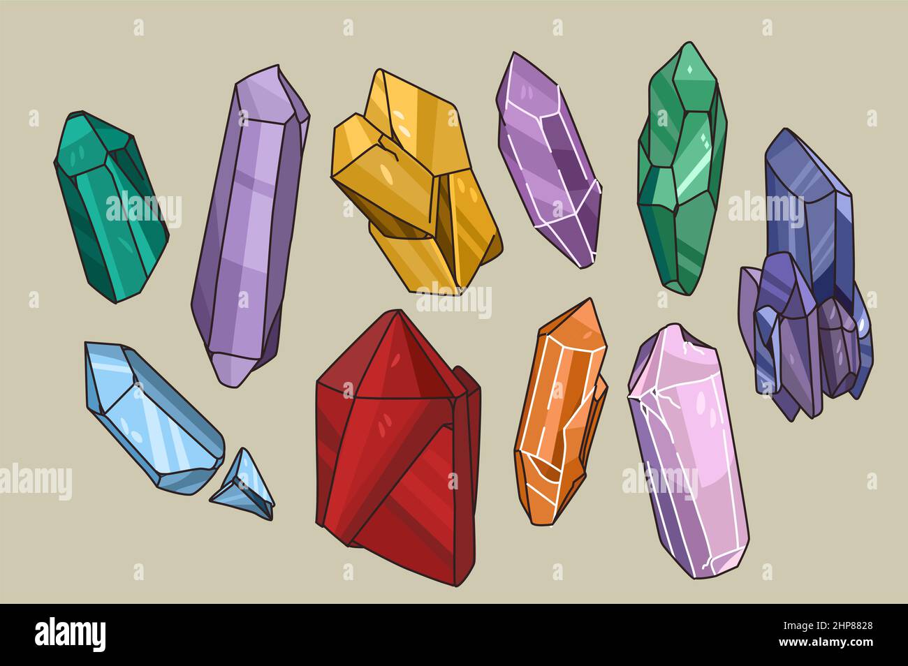 New minerals Stock Vector Images - Alamy