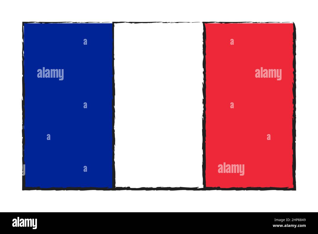 France flag vector design isolated on white background Stock Vector ...