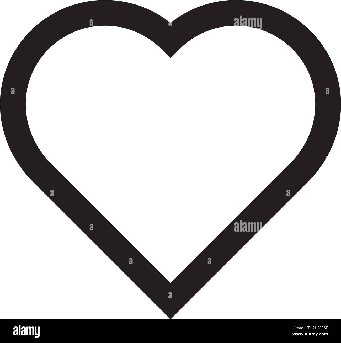 Heart Shape Dashed Symbol Icon Vector For Creative Graphic Design Ui