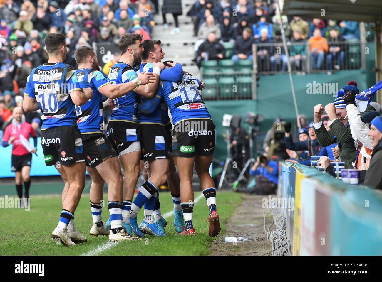 Bath, UK. 19th Feb 2022. 19th February 2022 ; The Recreation Ground ...