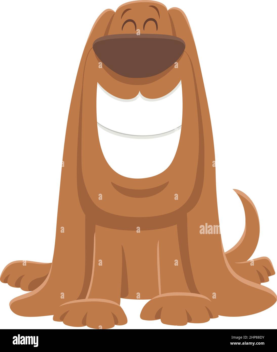 Happy domestic pet dog Stock Vector Images - Alamy