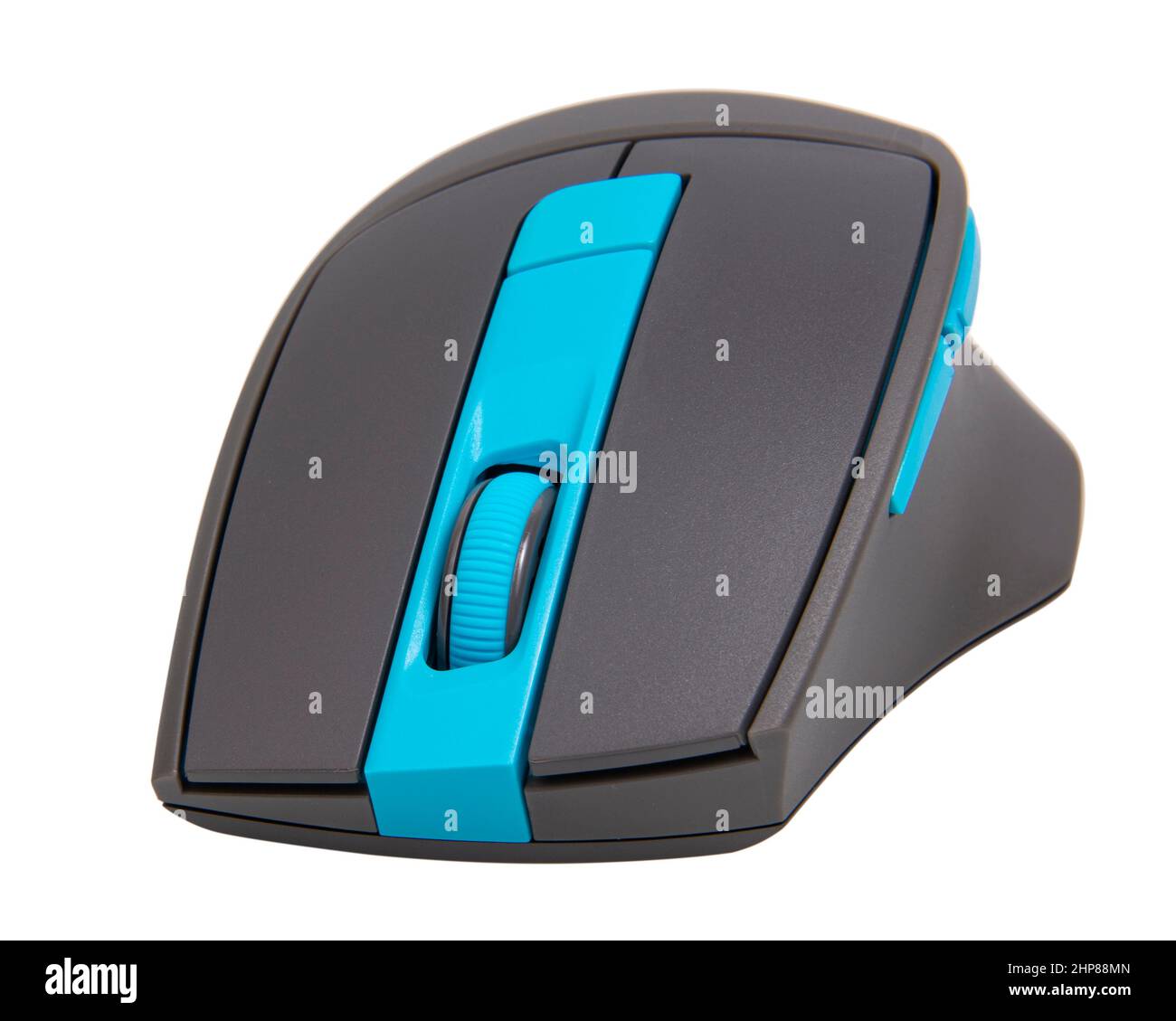 Gray computer wireless mouse isolated on the white background Stock ...