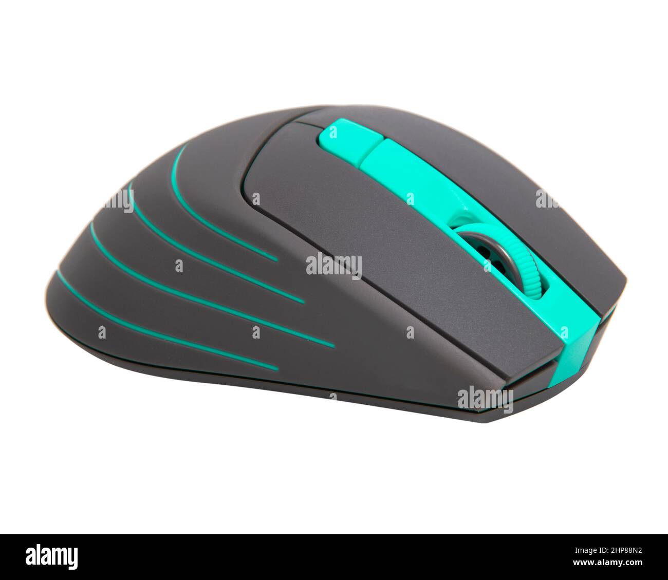 Gray computer wireless mouse isolated on the white background Stock ...