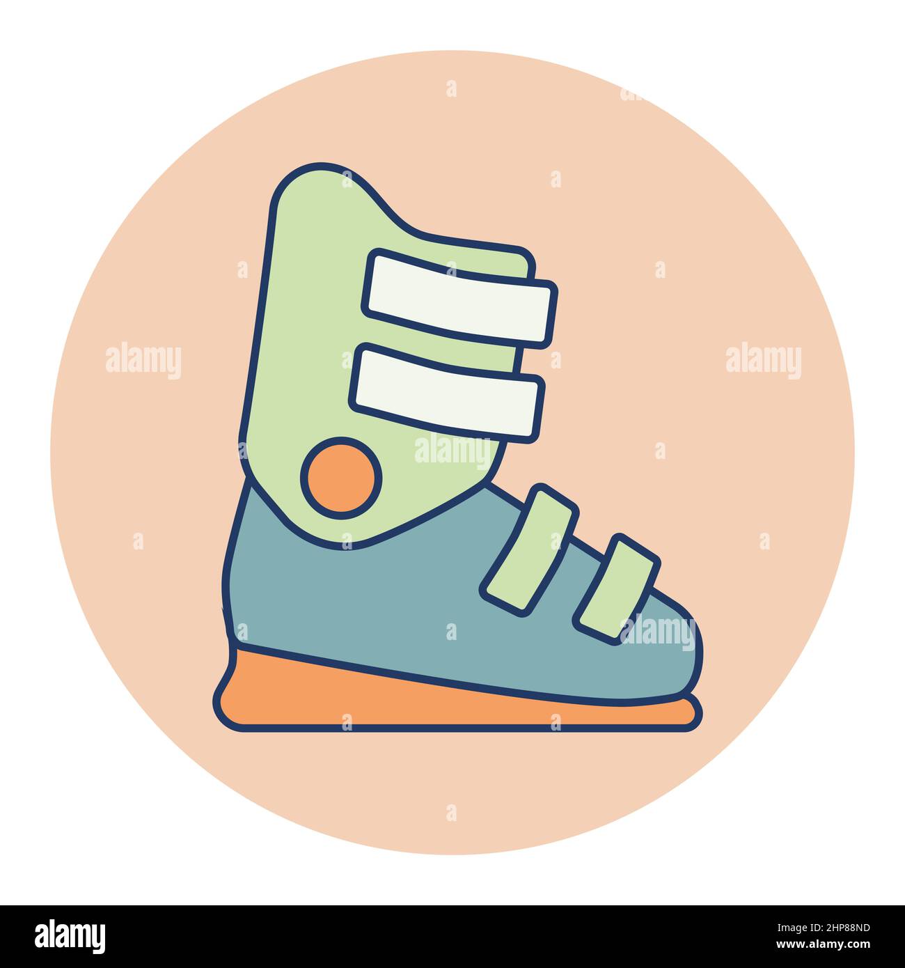 Winter boots illustration Cut Out Stock Images & Pictures - Alamy