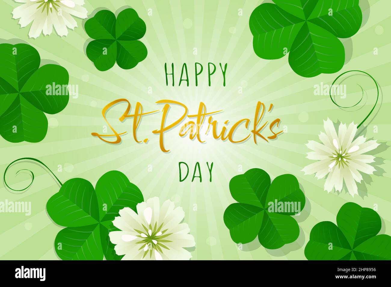 Saint patricks day clovers Stock Vector Images - Alamy