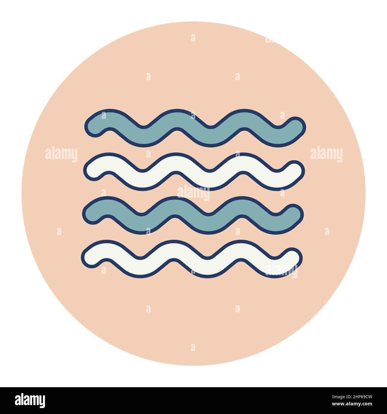 Sea wave vector icon. Nature sign Stock Vector Image & Art - Alamy