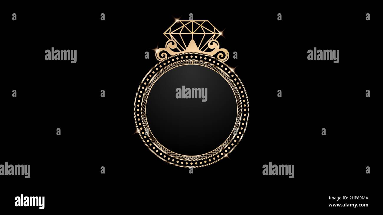 Frame gold ring hi-res stock photography and images - Alamy