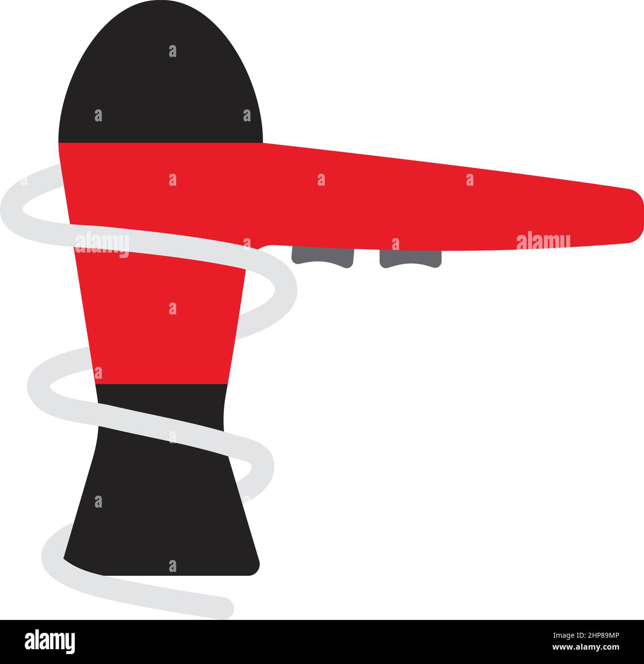 Brush hair hairdryer Stock Vector Images - Alamy