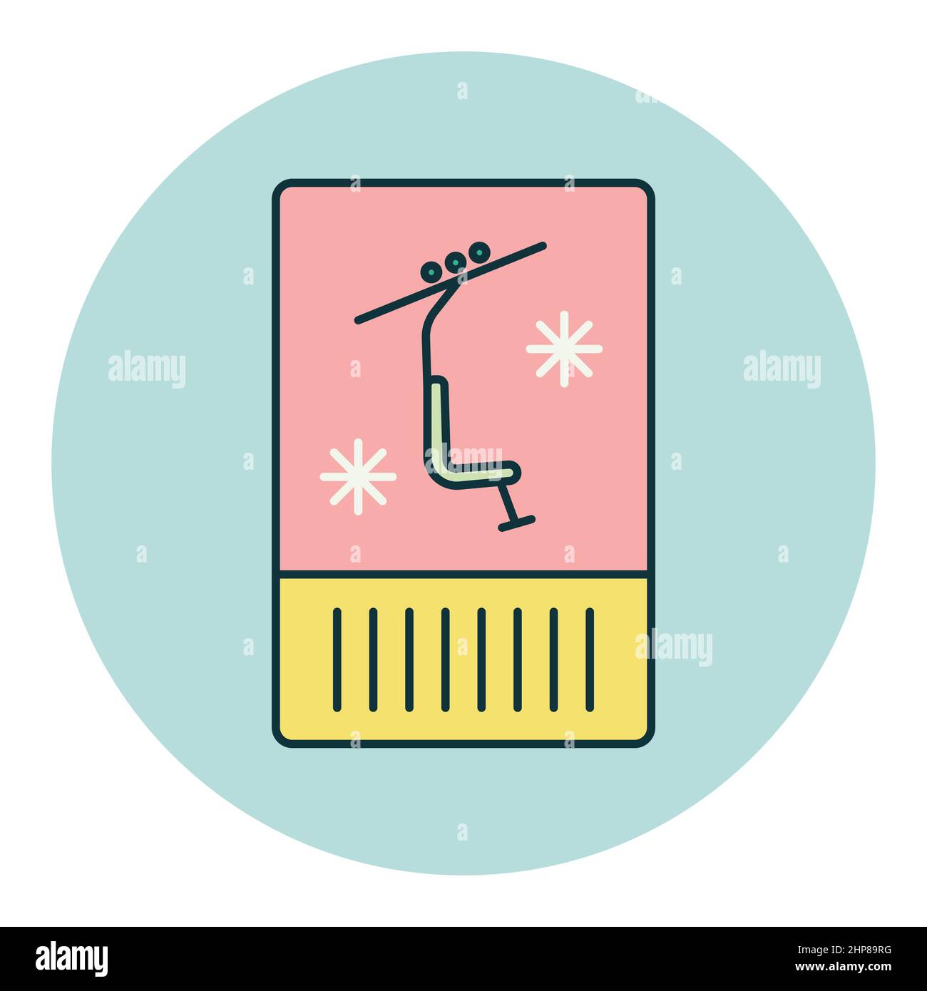 Ski lift ticket hi-res stock photography and images - Alamy