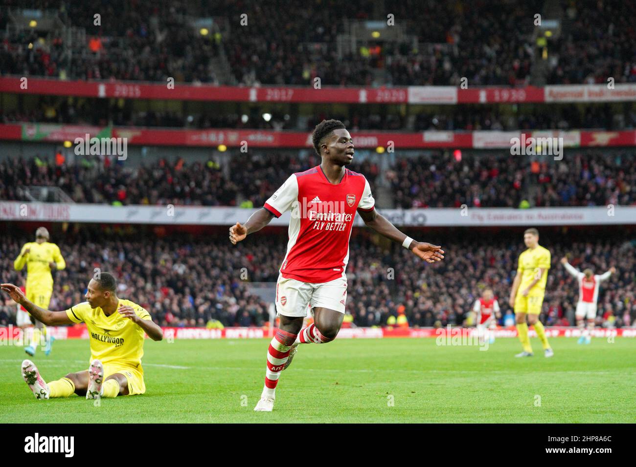 Bukayo saka celebration hi-res stock photography and images - Alamy