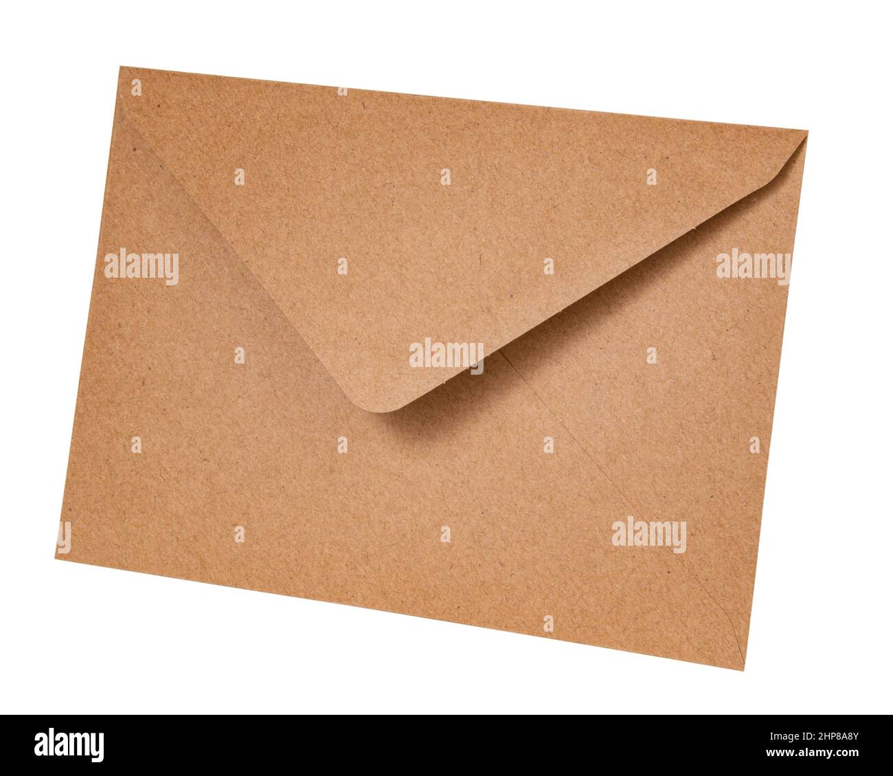 Brown craft envelope eco isolated on the white background Stock Photo ...