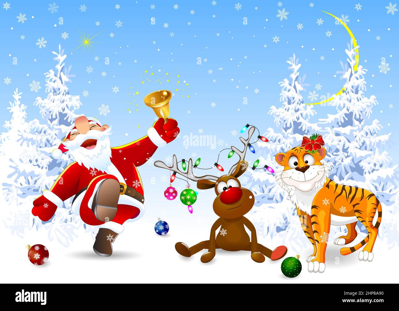 Brown white new forest Stock Vector Images - Alamy