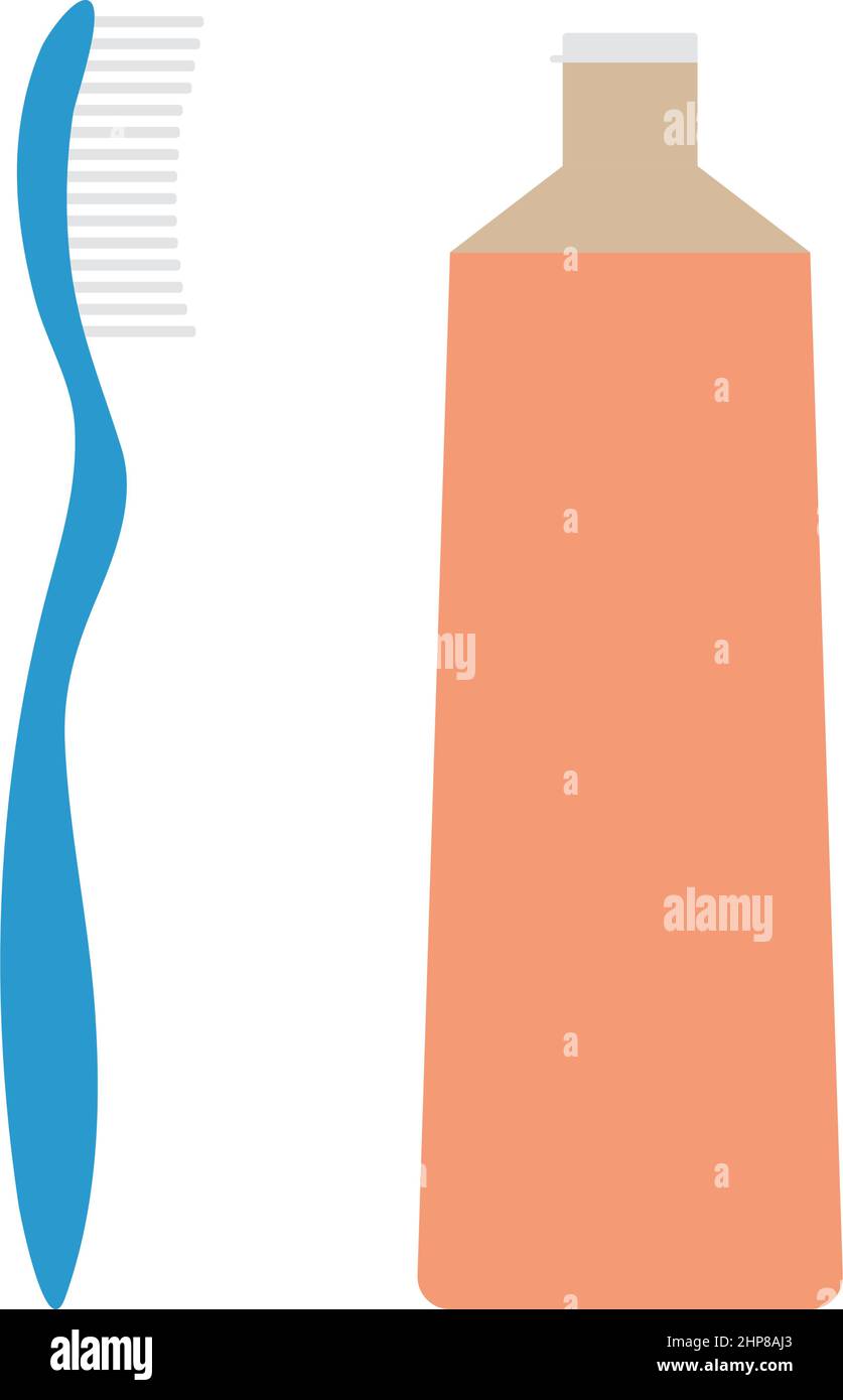 Toothpaste And Brush Icon Stock Vector Image & Art - Alamy