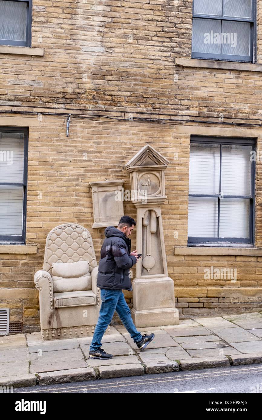 Grandad's Clock and Chair, sculpture by Timothy Shutter, in Chapel ...