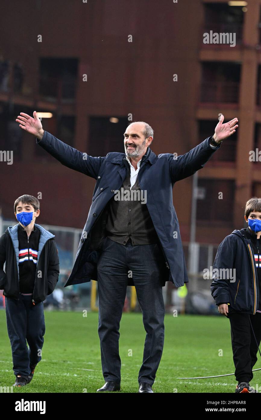 Genova, Italy. 19th Feb, 2022. Marco Lanna President of Sampdoria ...