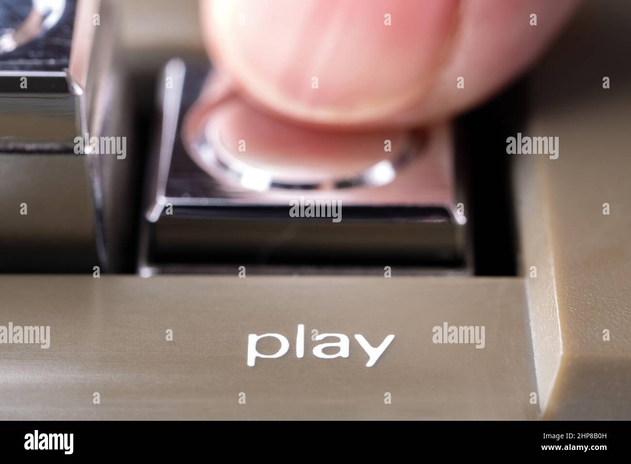 Cassette player finger hi-res stock photography and images - Alamy