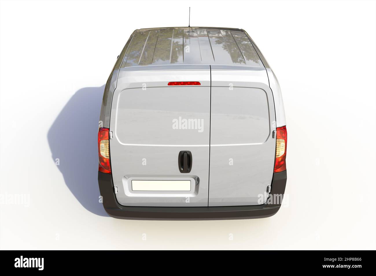 Panel Van Mockup 3D Rendering Stock Photo - Alamy