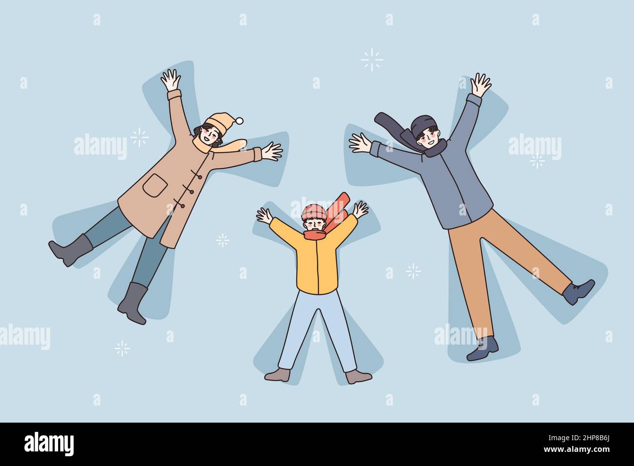 Happy snow! Stock Vector Images - Alamy