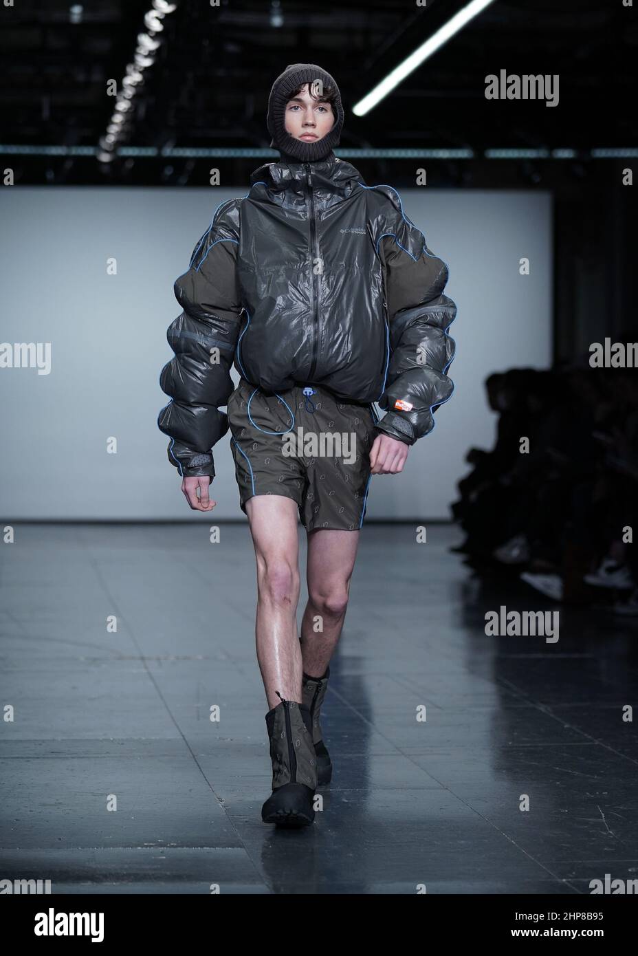 Models on the catwalk during the Robyn Lynch show in the Newgen Catwalk ...