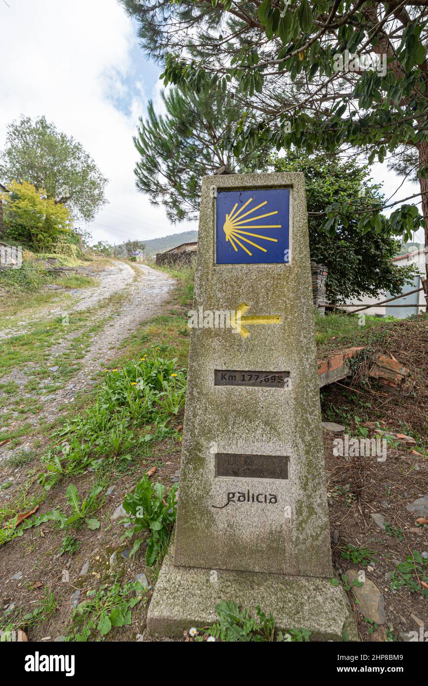 Camino de Santiago , Camino de Santiago , shell markings for pilgrims ...