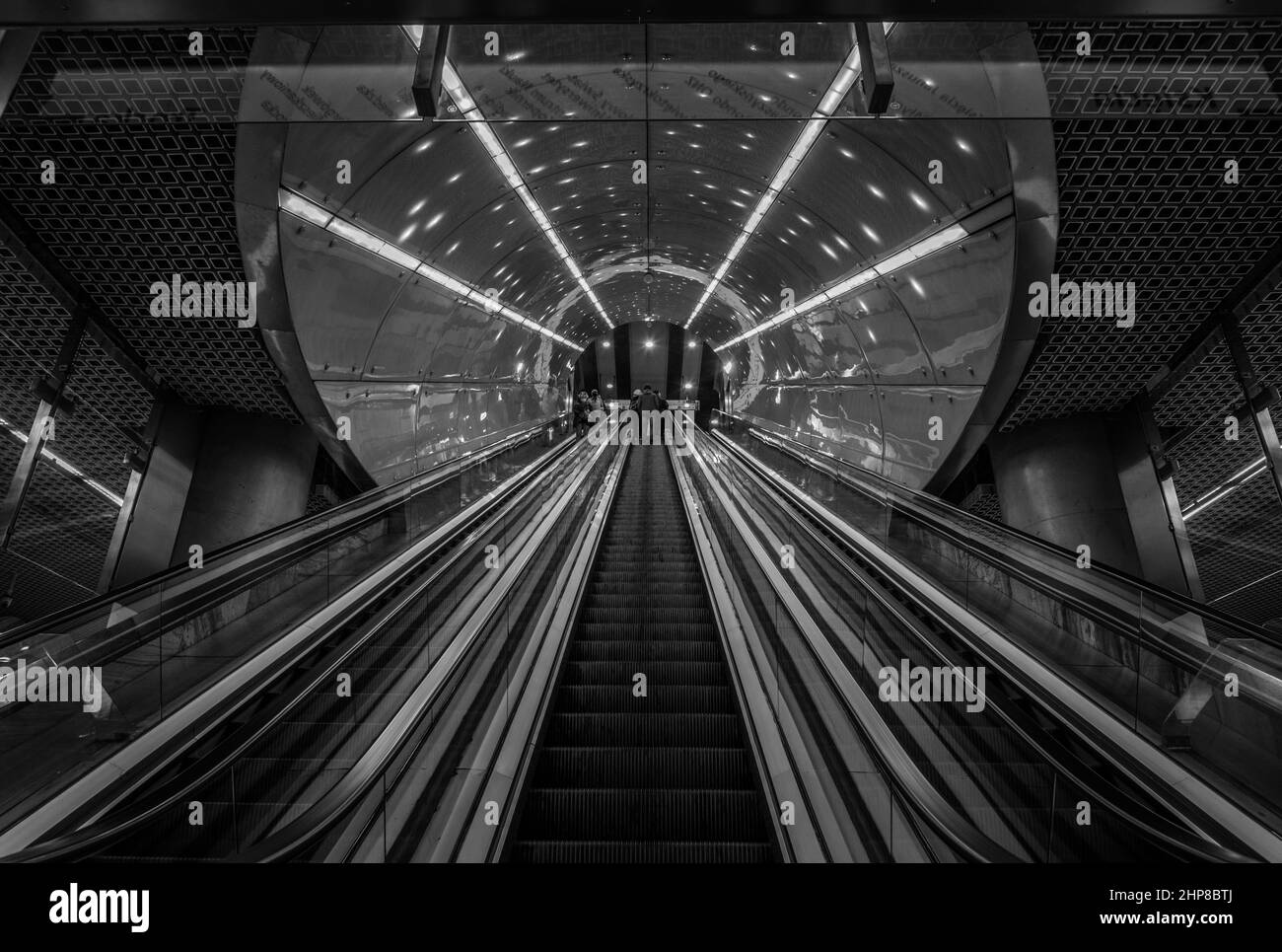 High speed train station Black and White Stock Photos & Images - Alamy