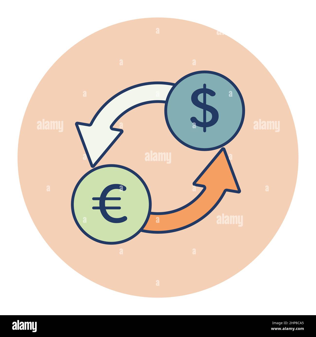 Convert euro exchange icon Stock Vector Images - Alamy