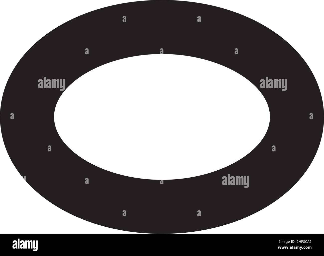 Ellipse shape for tracing Black and White Stock Photos & Images - Alamy