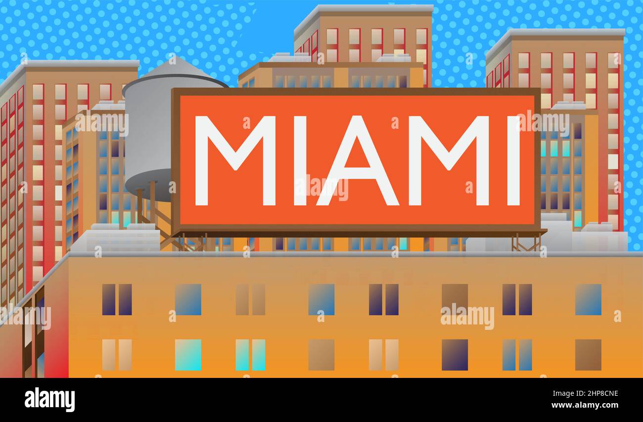 Miami usa sign Stock Vector Images - Alamy