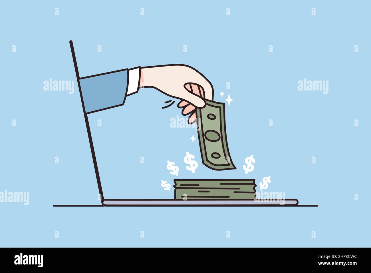 Computer successful Stock Vector Images - Alamy