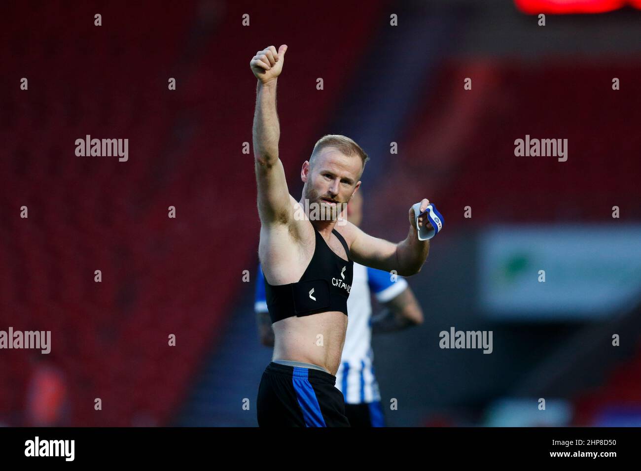 Barry Bannan #10 of Sheffield Wednesday waves to fans after the game ...