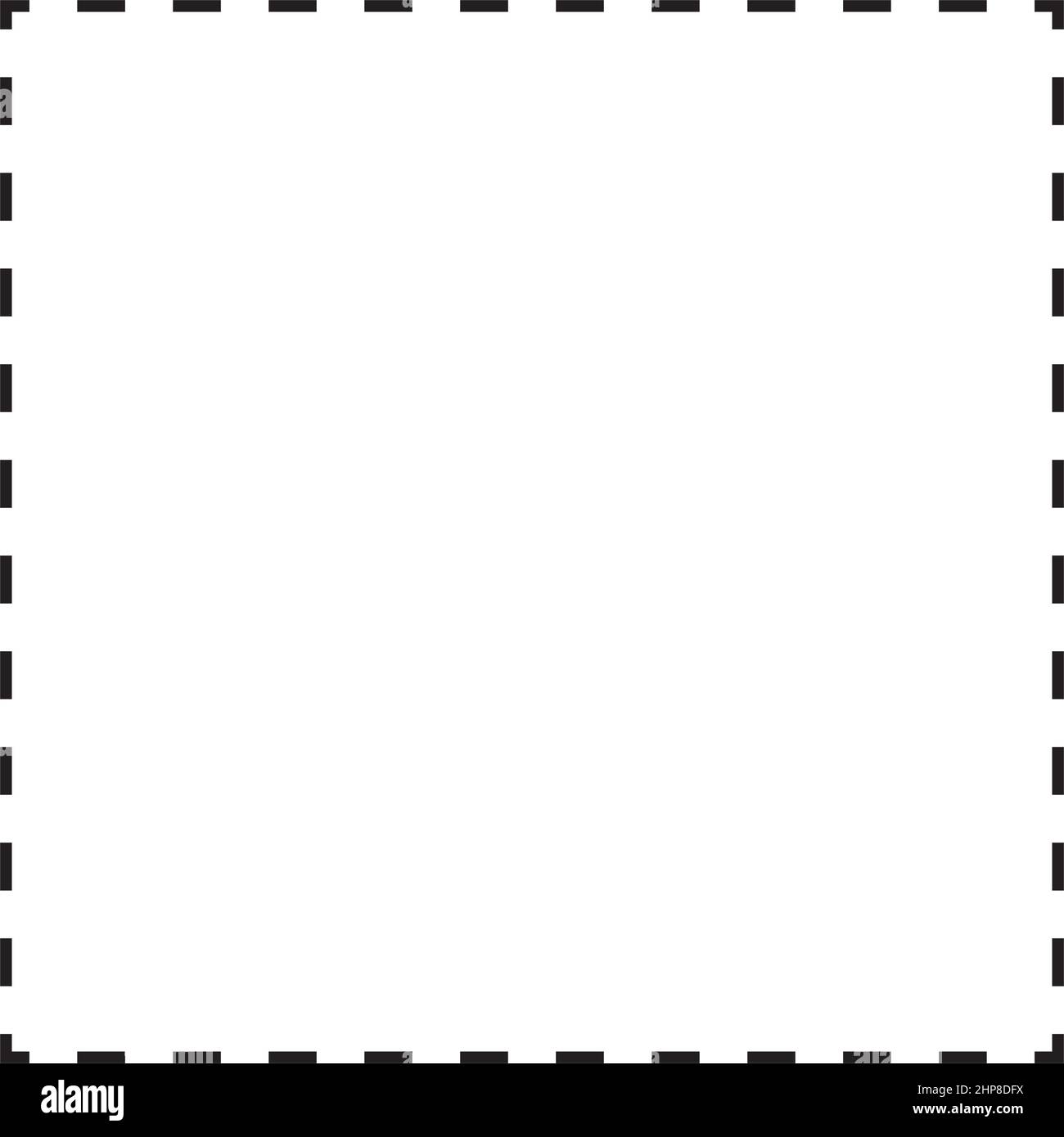 Square Shape Dashed Icon Vector Symbol For Creative Graphic Design Ui