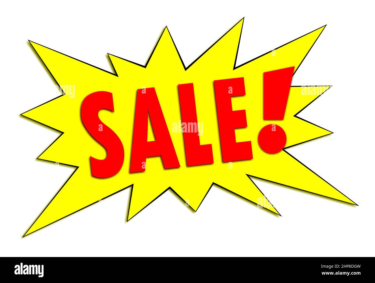 Sale illustration image and logo Stock Photo - Alamy