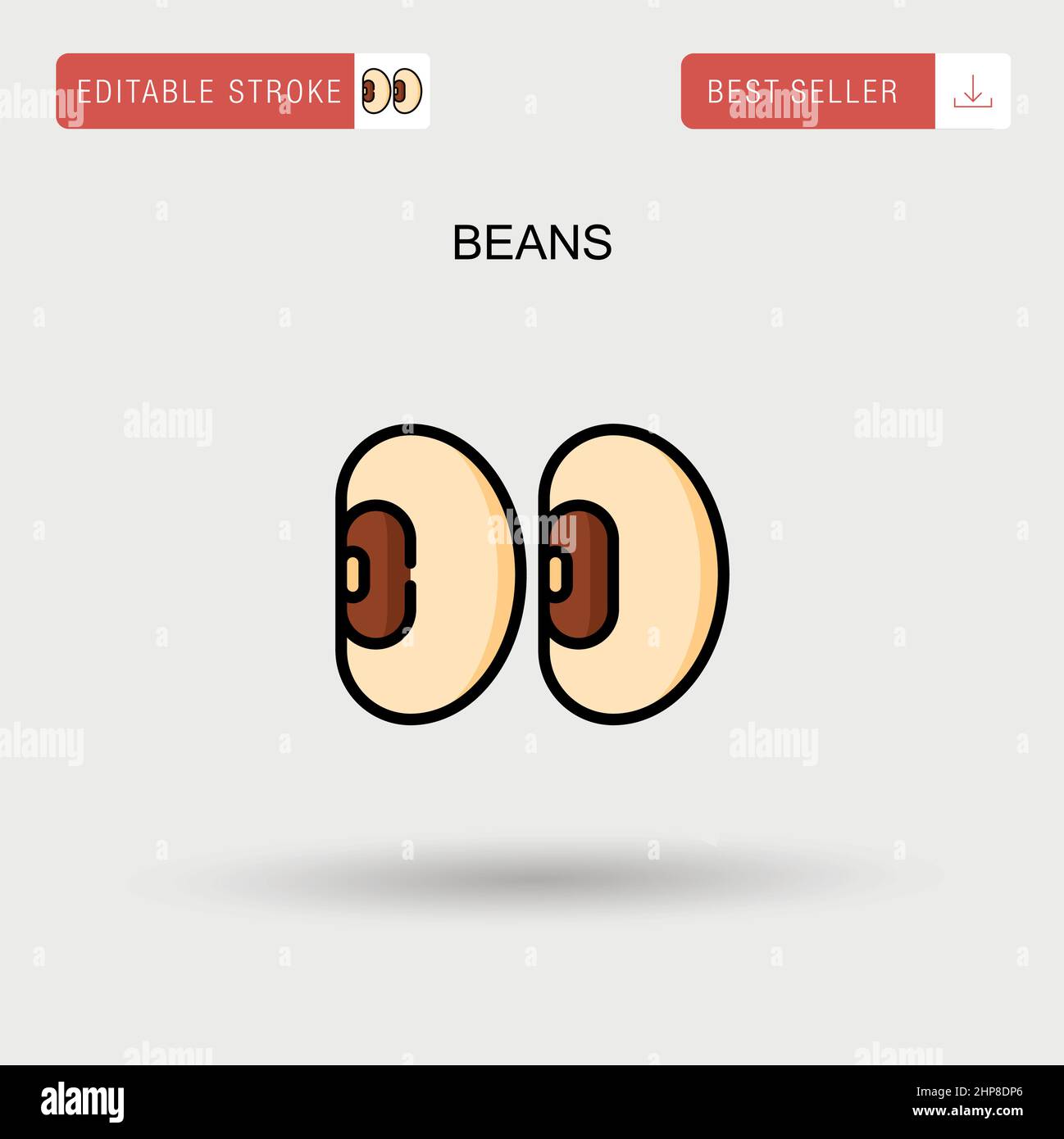 Black beans Stock Vector Images - Alamy