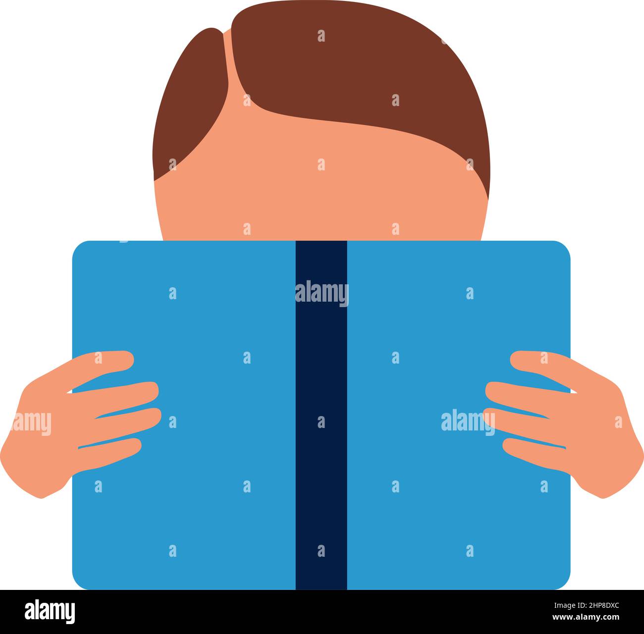 Icon Of Boy Reading Book Stock Vector Image & Art - Alamy