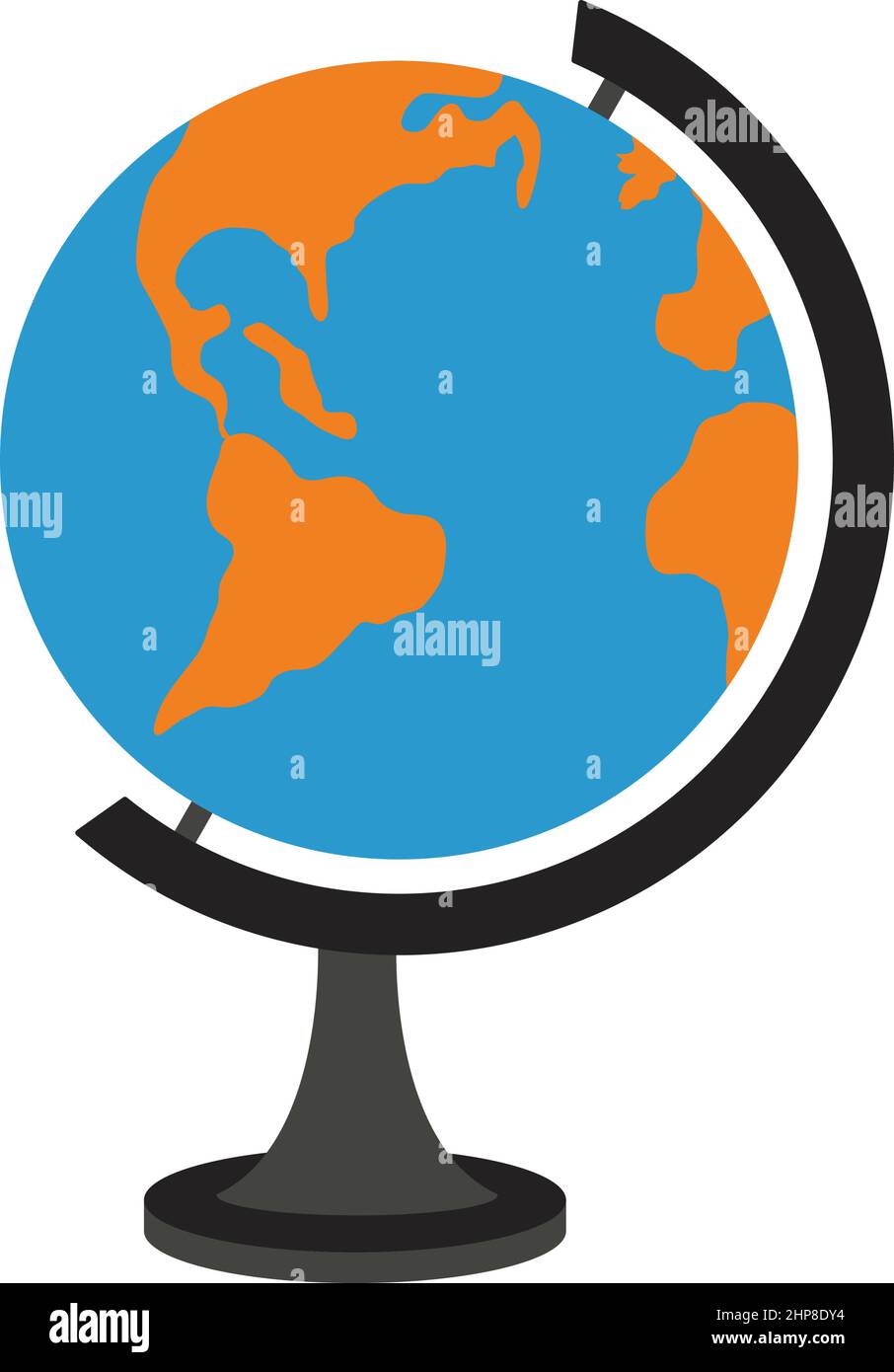 Globe web icon flat design Stock Vector Images - Alamy