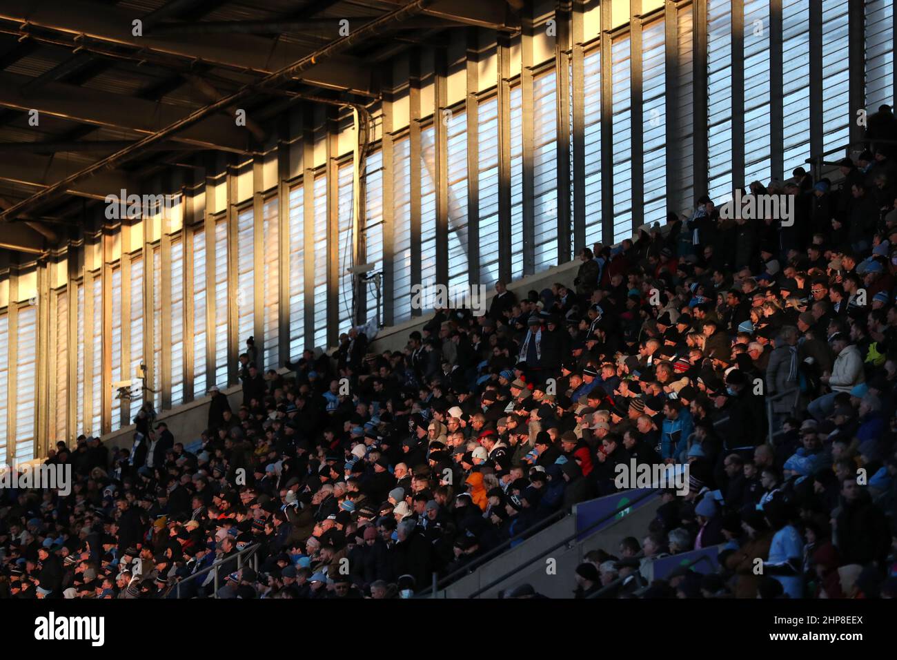 Coventry fans in the stands during the Sky Bet Championship match at ...