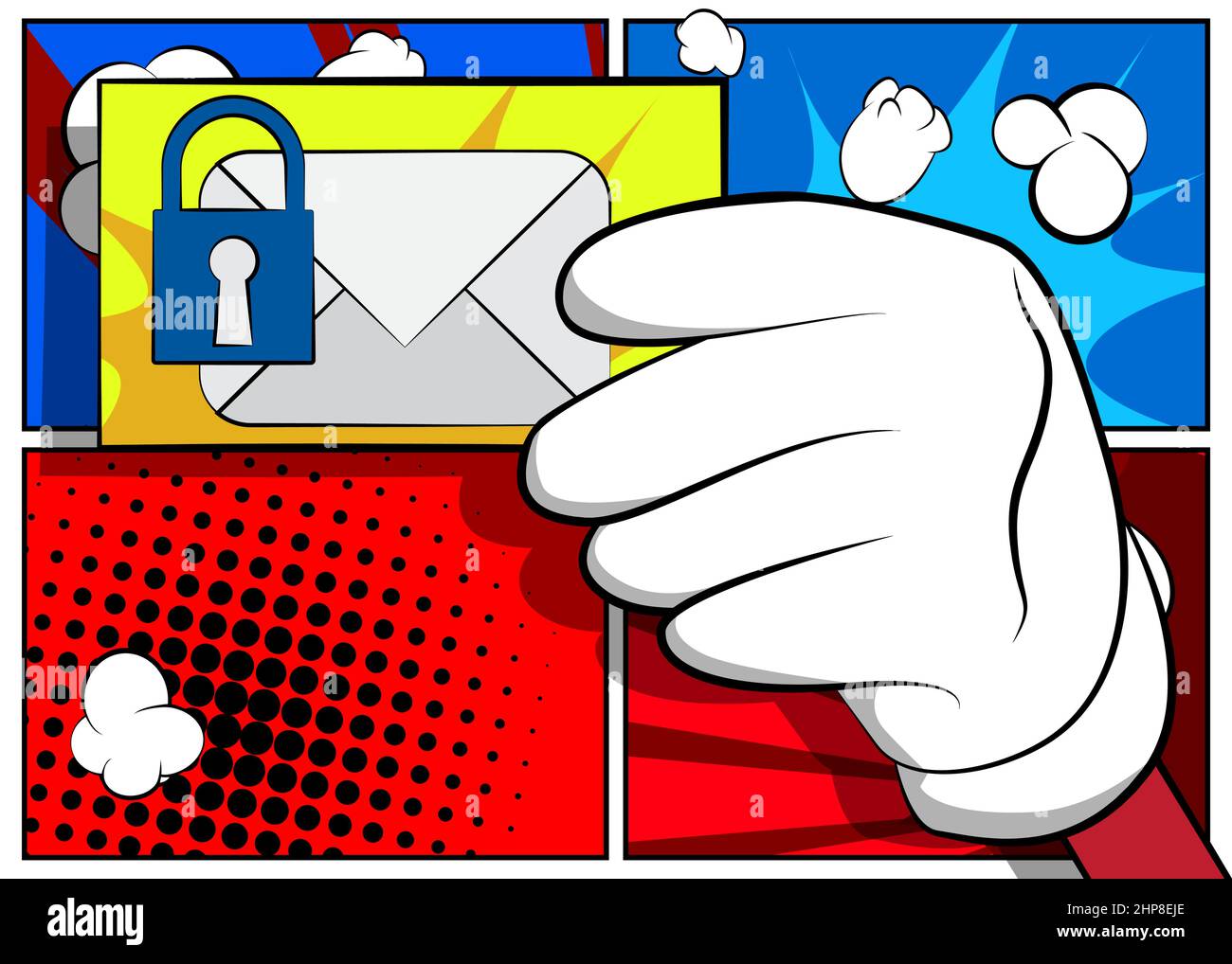 Sending password Stock Vector Images - Alamy