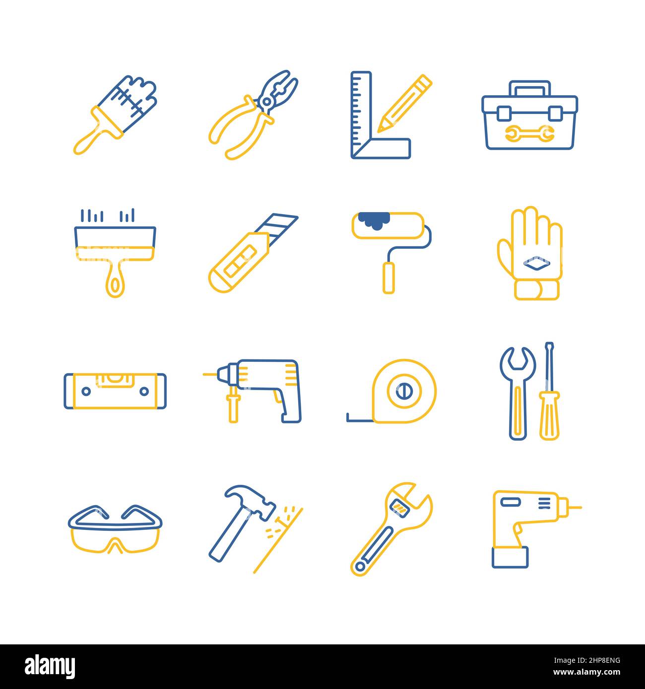 Putty knife construction icon Cut Out Stock Images & Pictures - Alamy