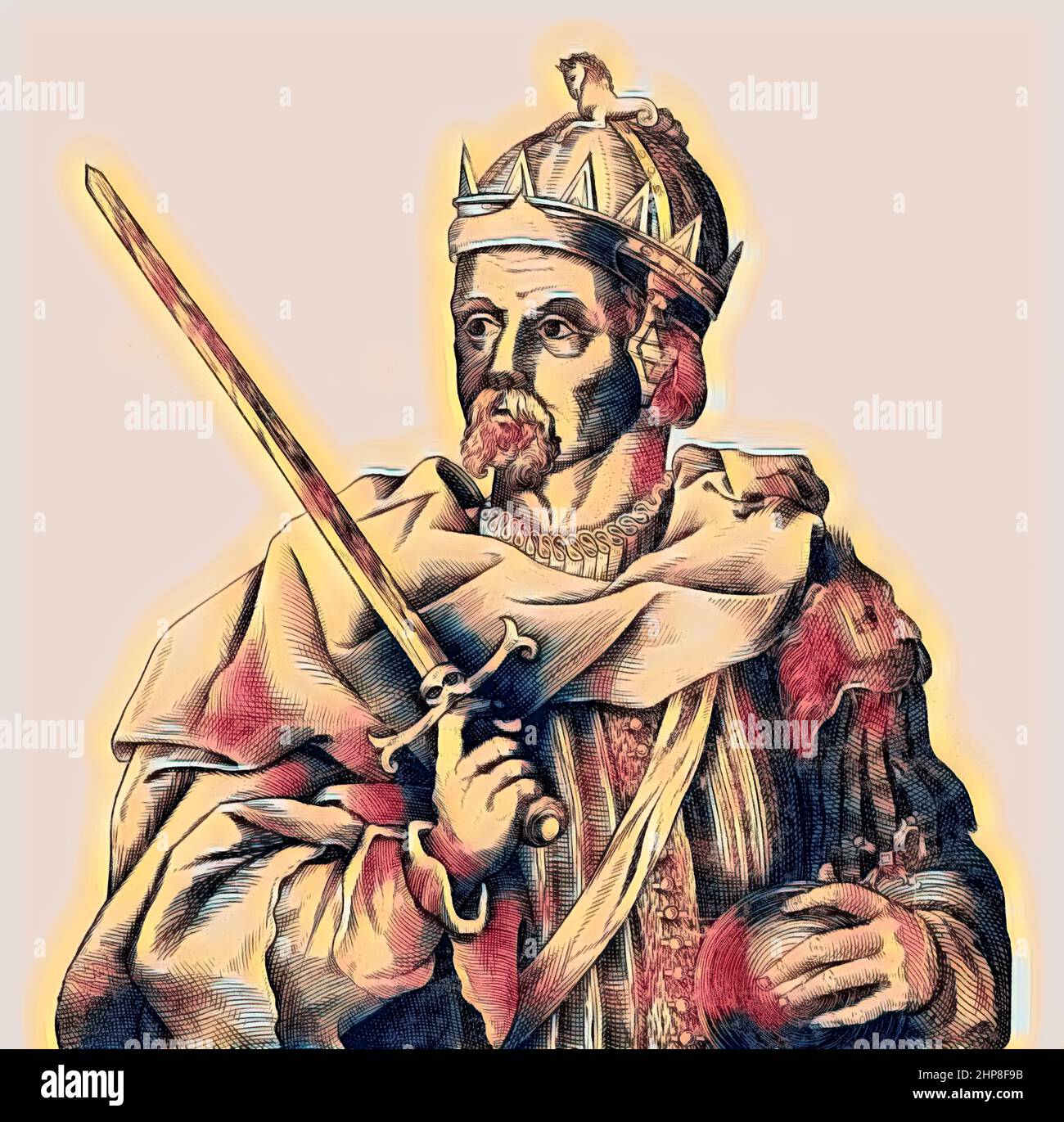 Henry II or as Henry Curtmantle, 1133 – 1189, King of England from 1154 ...