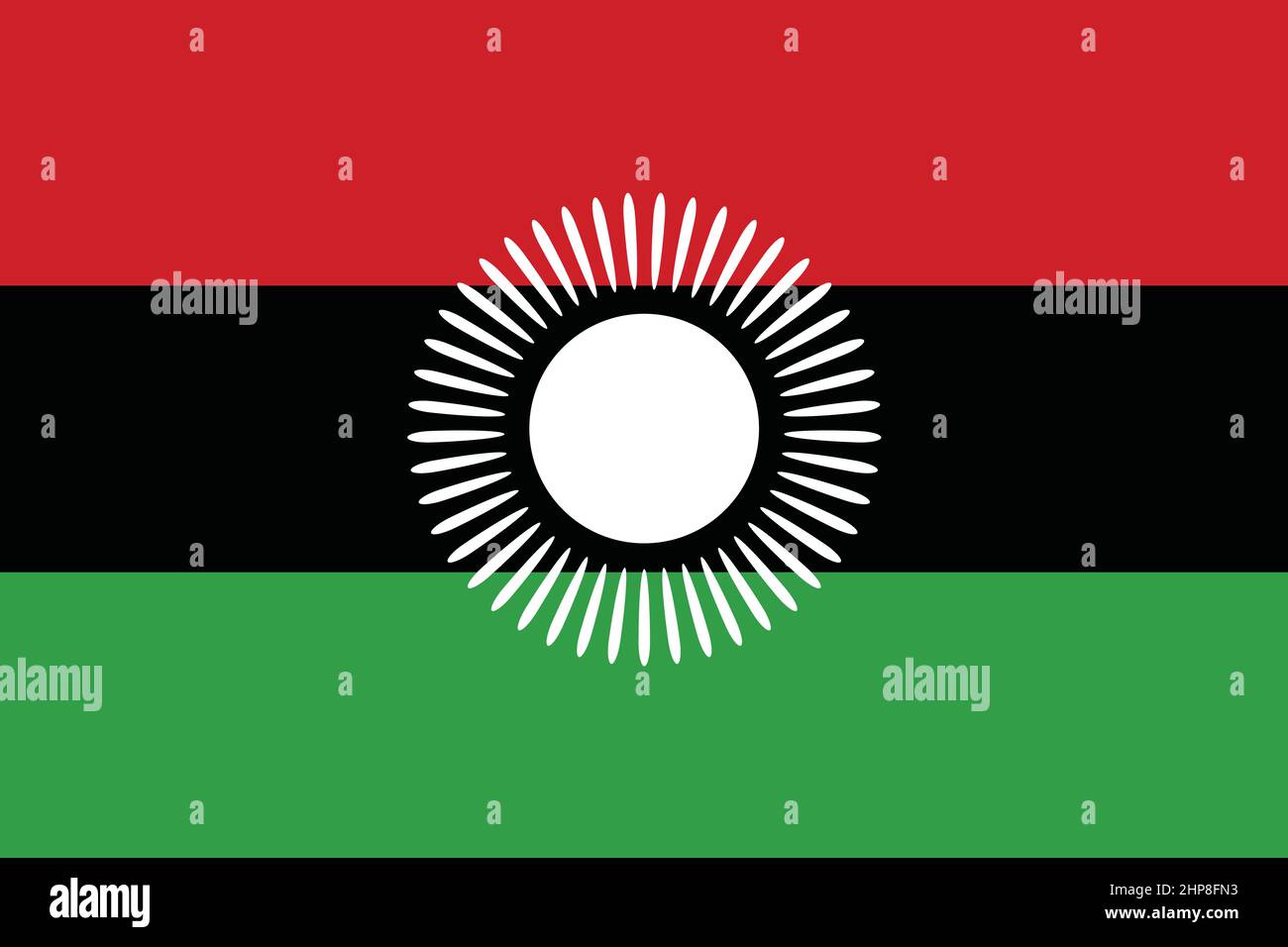 Malawi National Flag Stock Vector Image & Art - Alamy