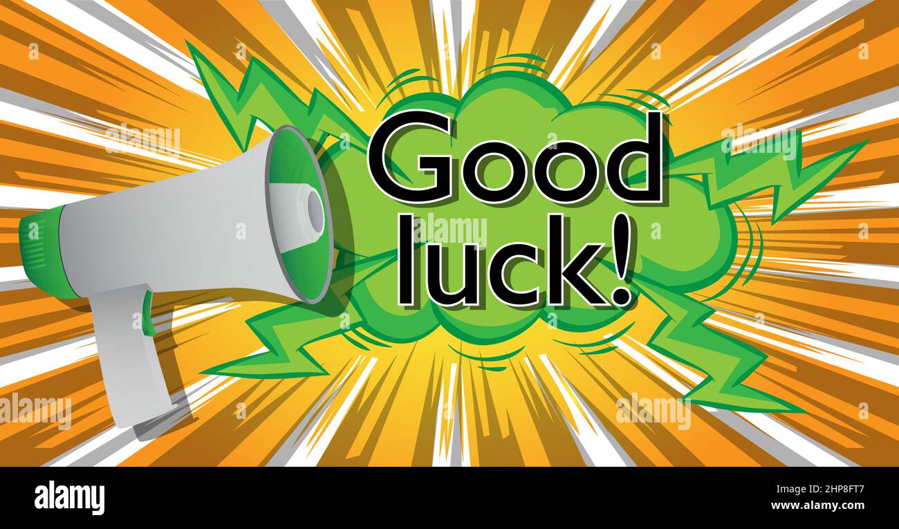 Good luck message Stock Vector Images - Alamy
