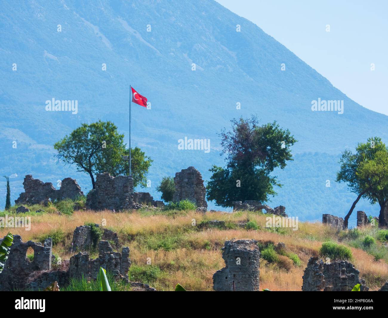 ALANYA, TURKEY - MAY 26, 2021. The ancient city of Naula Stock Photo ...