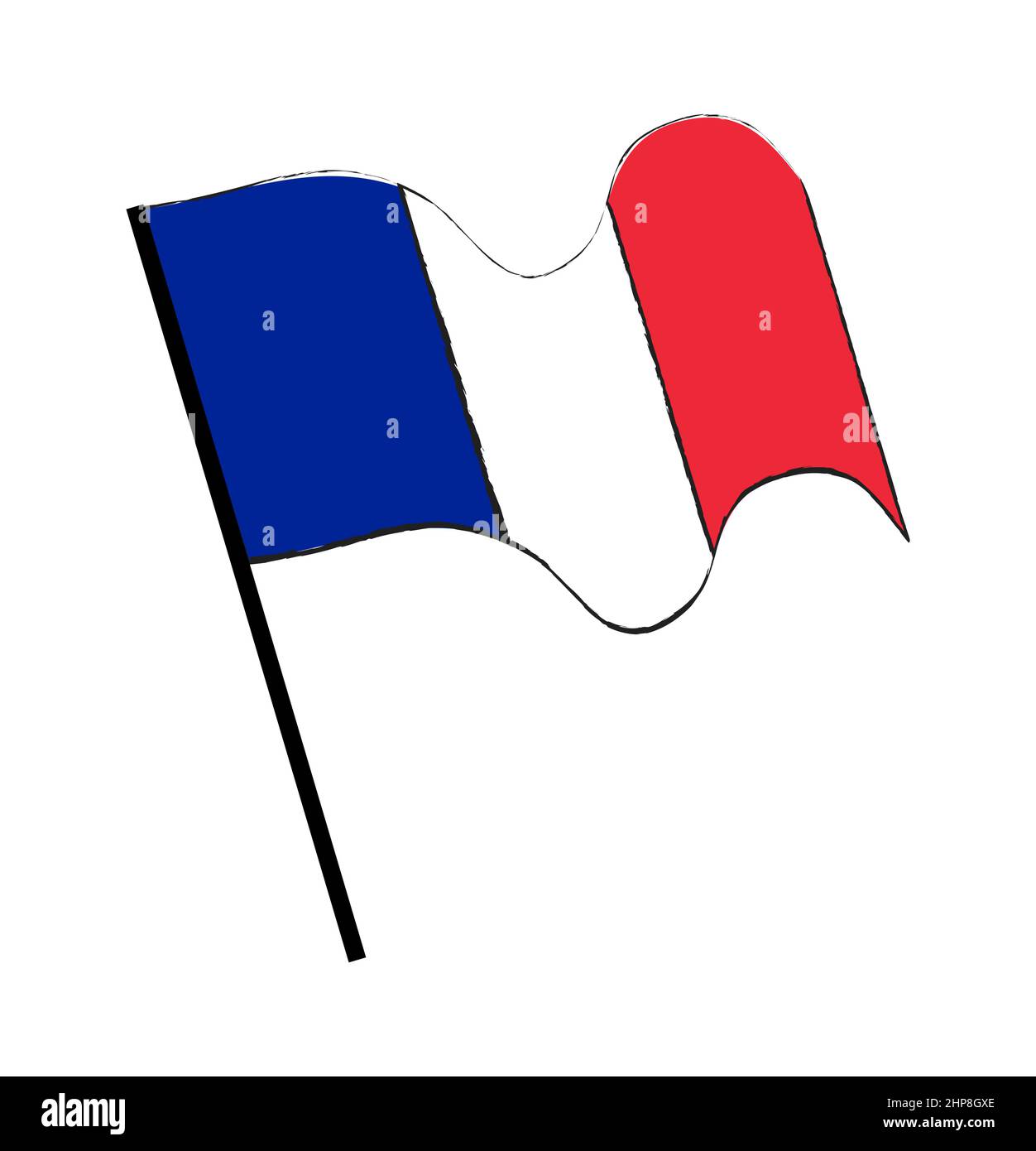 French Flag Graphic