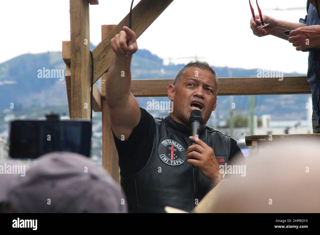 Christchurch, New Zealand. 19th Feb, 2022. Derek Tait a Pastor with ...